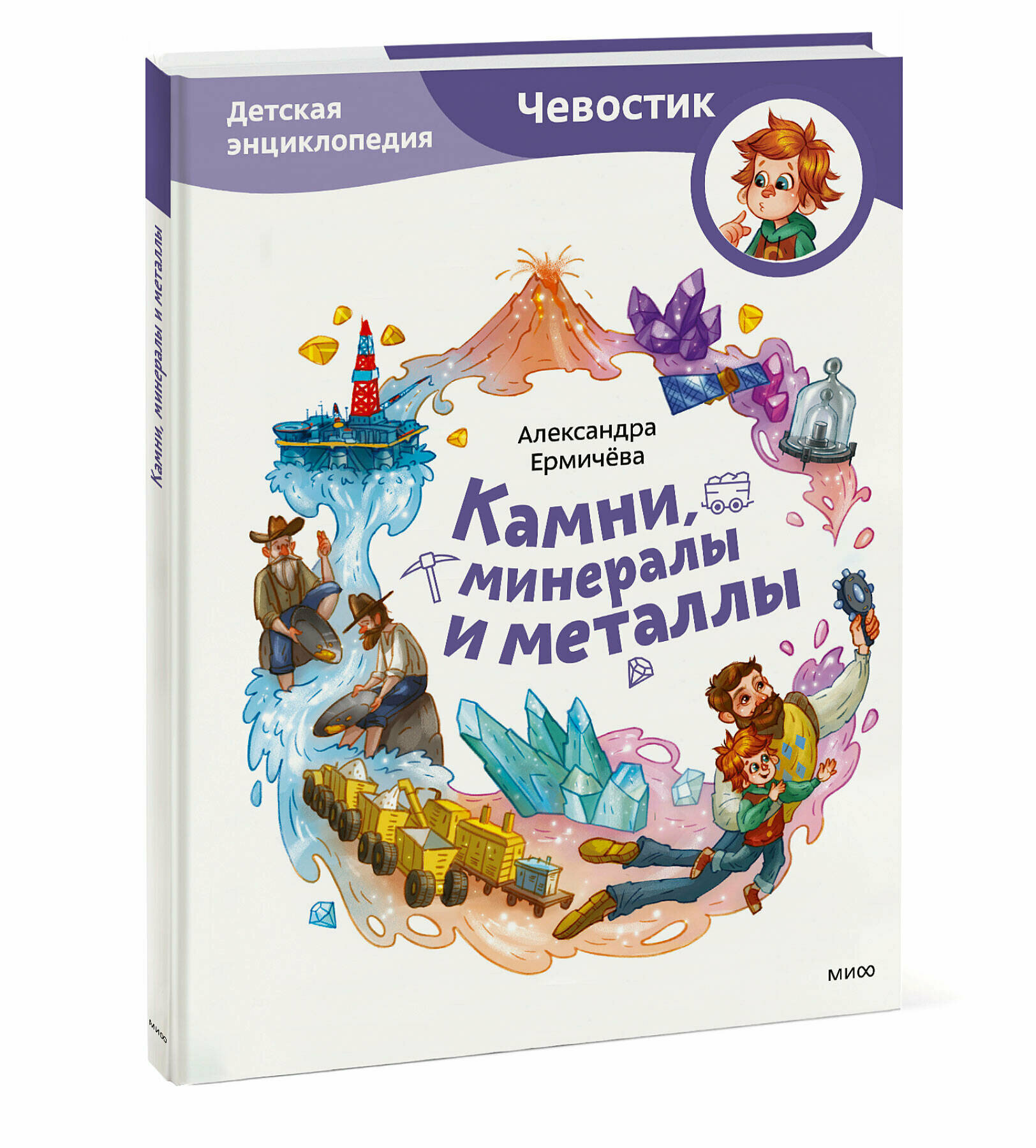 Александра Ермичёва. Камни, минералы и металлы. Детская энциклопедия (Чевостик)