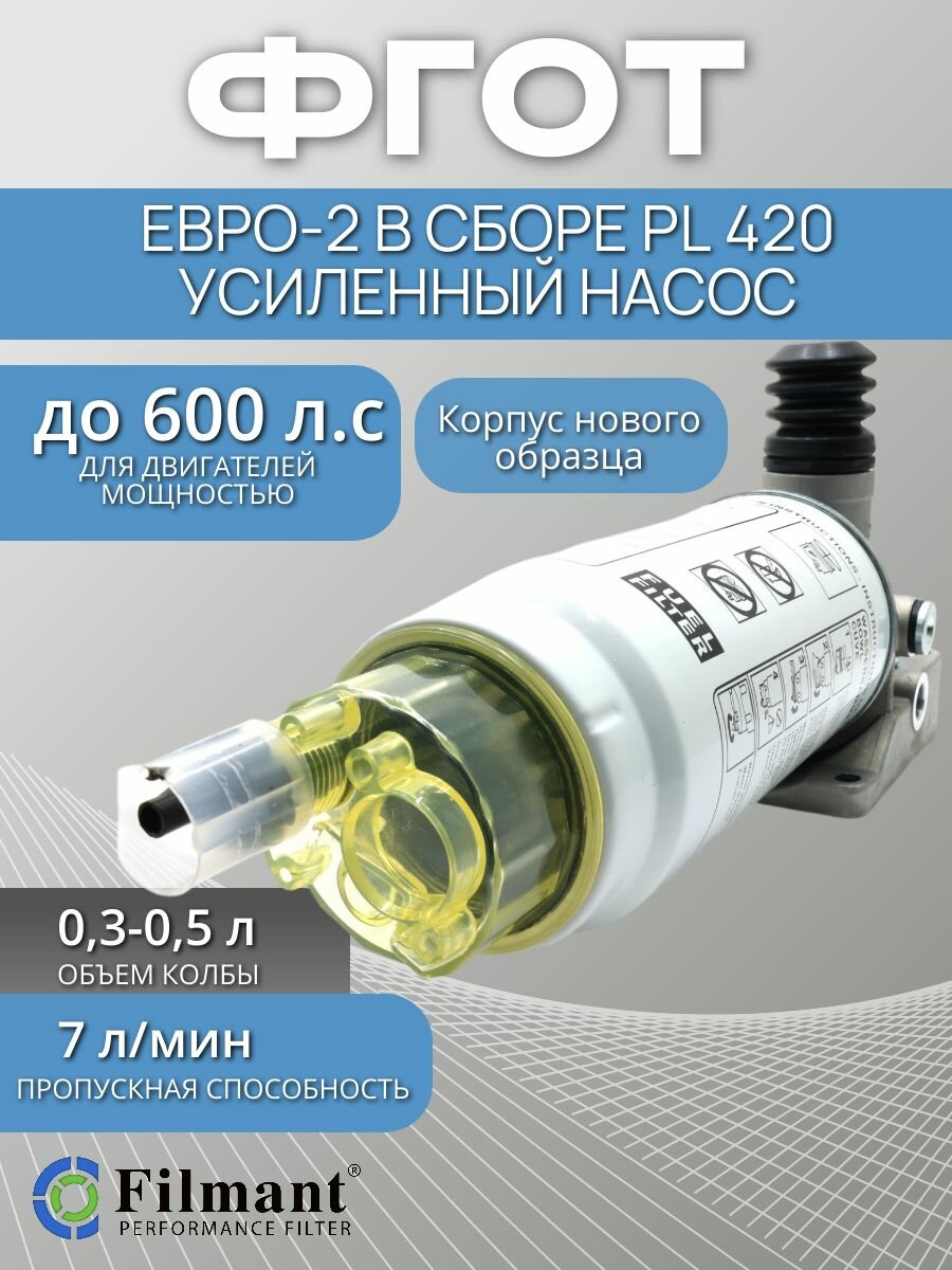 Фгот Евро 2 усиленный насос с фильтром PL 420 New