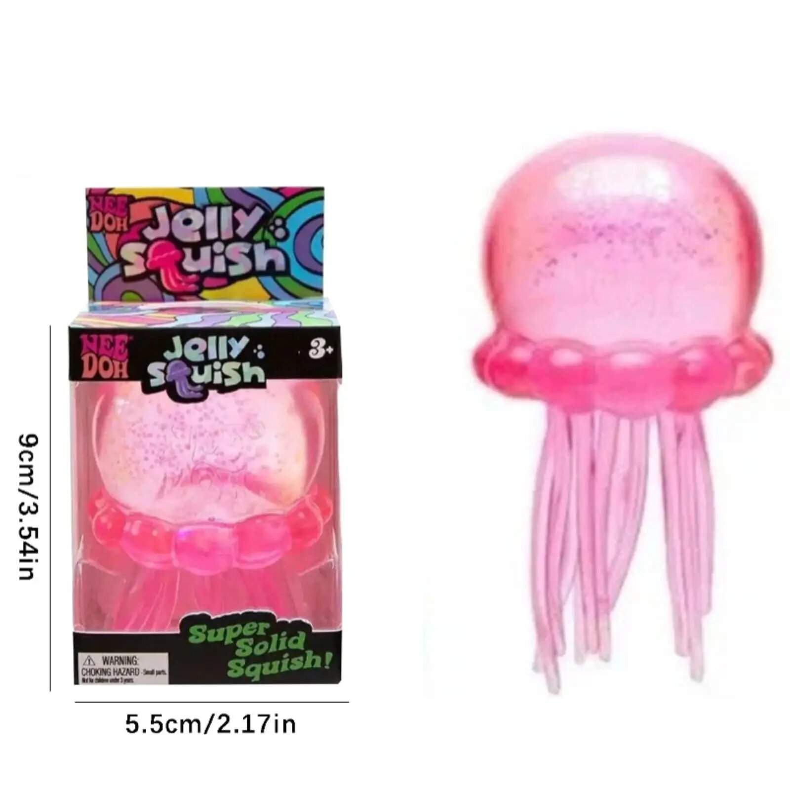 Сенсорная игрушка-медпуза Squishy Octopus Ball Розовый, розовый