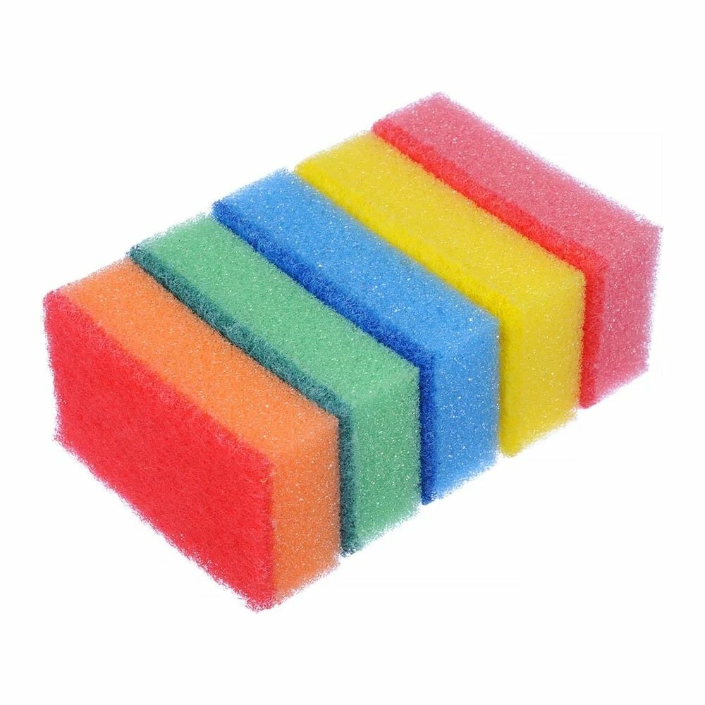Набор губок для мытья посуды VETTA Прима 5 шт, 8x5х2.5 см 441-082