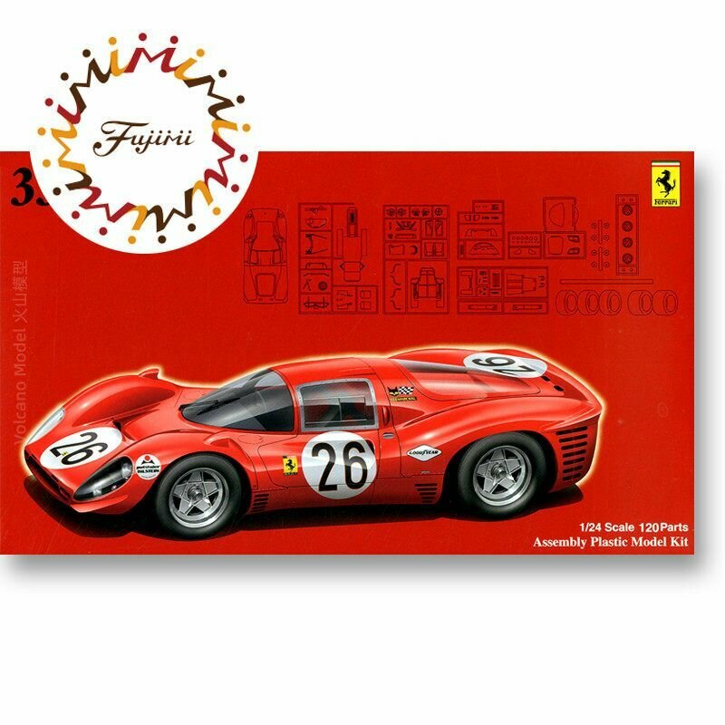 Сборная модель Машинка Fujimi-12575 1/24 Ferrari 330P4 1967 sports car model kit
