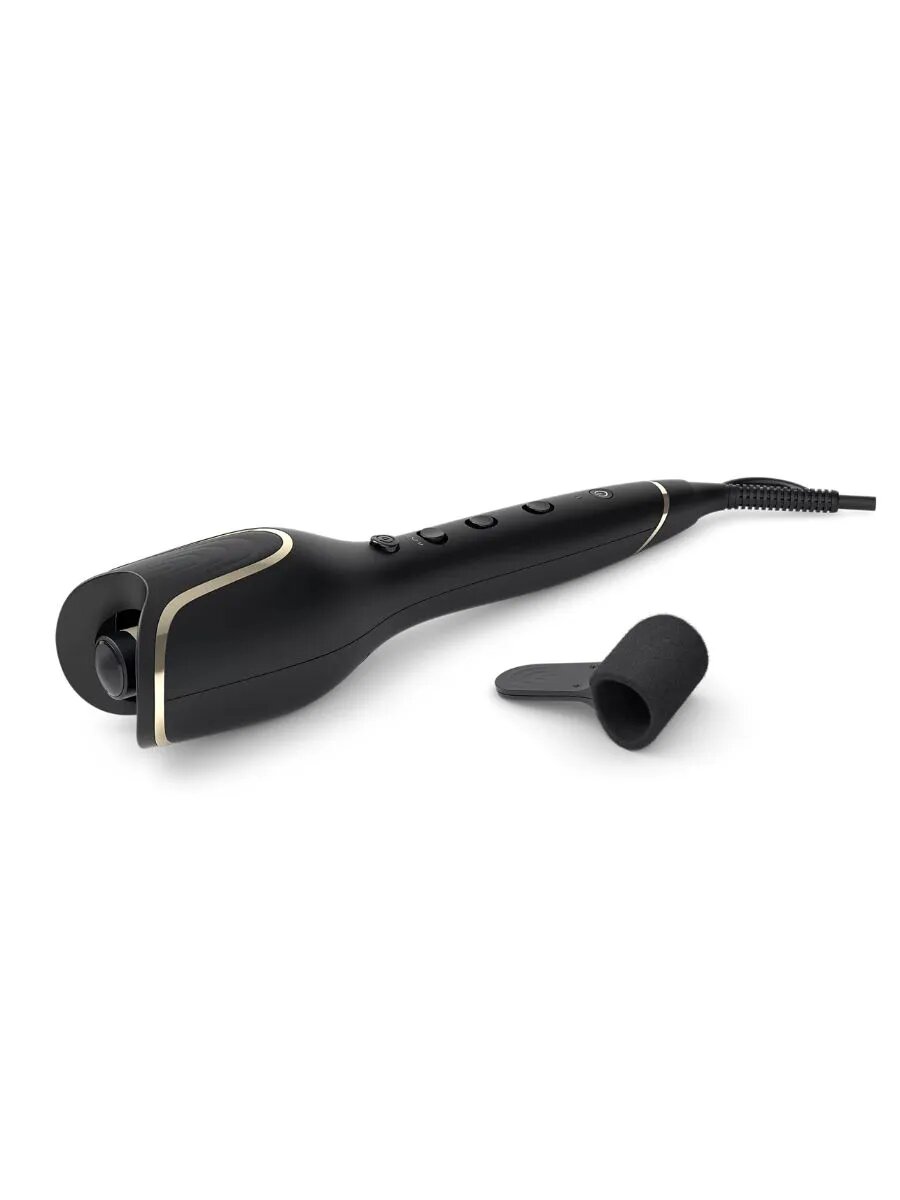 Щипцы для завивки волос Philips StyleCare Prestige BHB876/00 автоматические, 3 температурных режима, черные/золотые