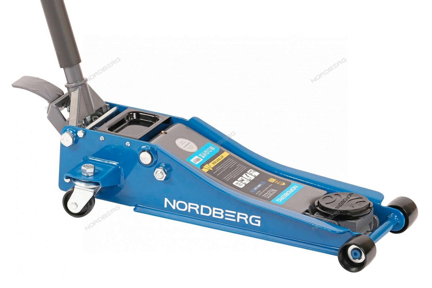 Домкрат подкатной 3,2 т, супернизкий подхват, педаль NORDBERG N32032