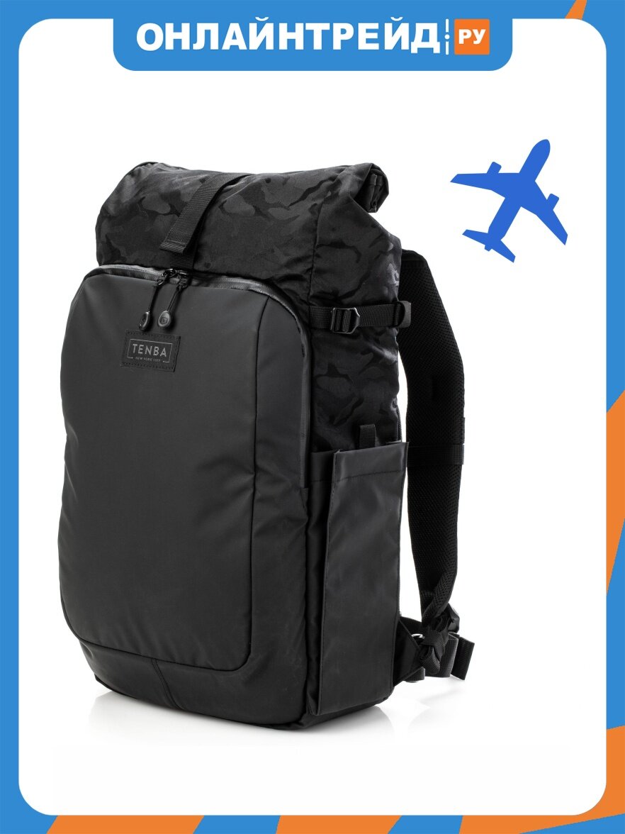 Рюкзак для фототехники Tenba Fulton v2 16L All WR Backpack Black/Black Camo 637-738