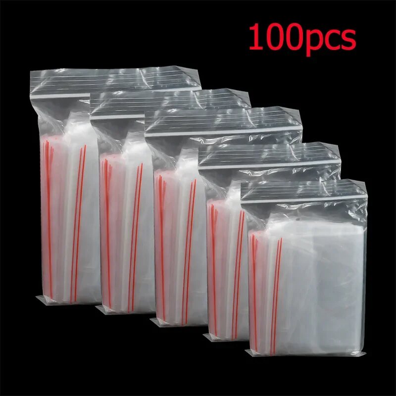 Пакеты zip lock 9x13 см, 100 шт, цвет: 9x13CM