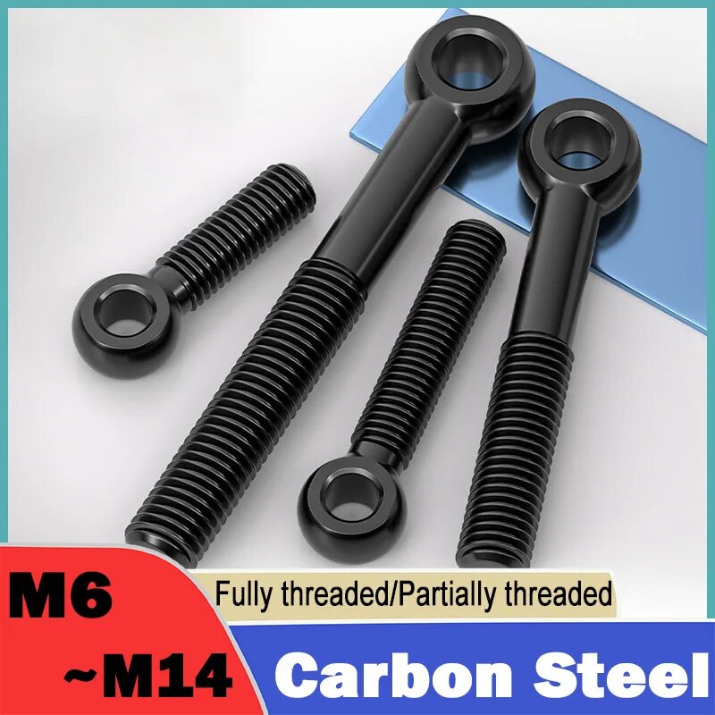Болты с кольцевым ушком M6 M8 M10 M14 из углеродистой стали M10x60mm-5Pcs PT