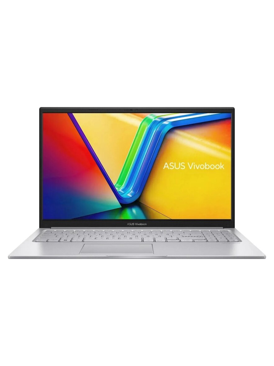 Ноутбук Asus VivoBook X1504VA-BQ4056 15.6" FHD IPS 60Hz 250nits Core 5 120U(1.4ГГц), 16Гб DDR4, SSD 512Гб, Intel Graphics, без ОС, Cool Silver (90NB13Y2-M02F