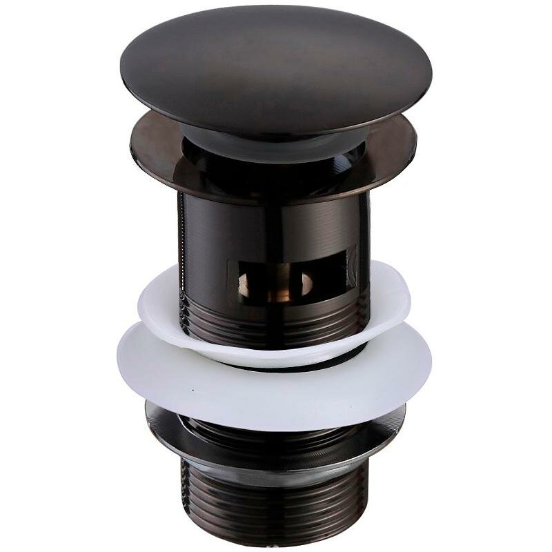 Донный клапан Aquatek AQ6001MB click-clack Черный матовый