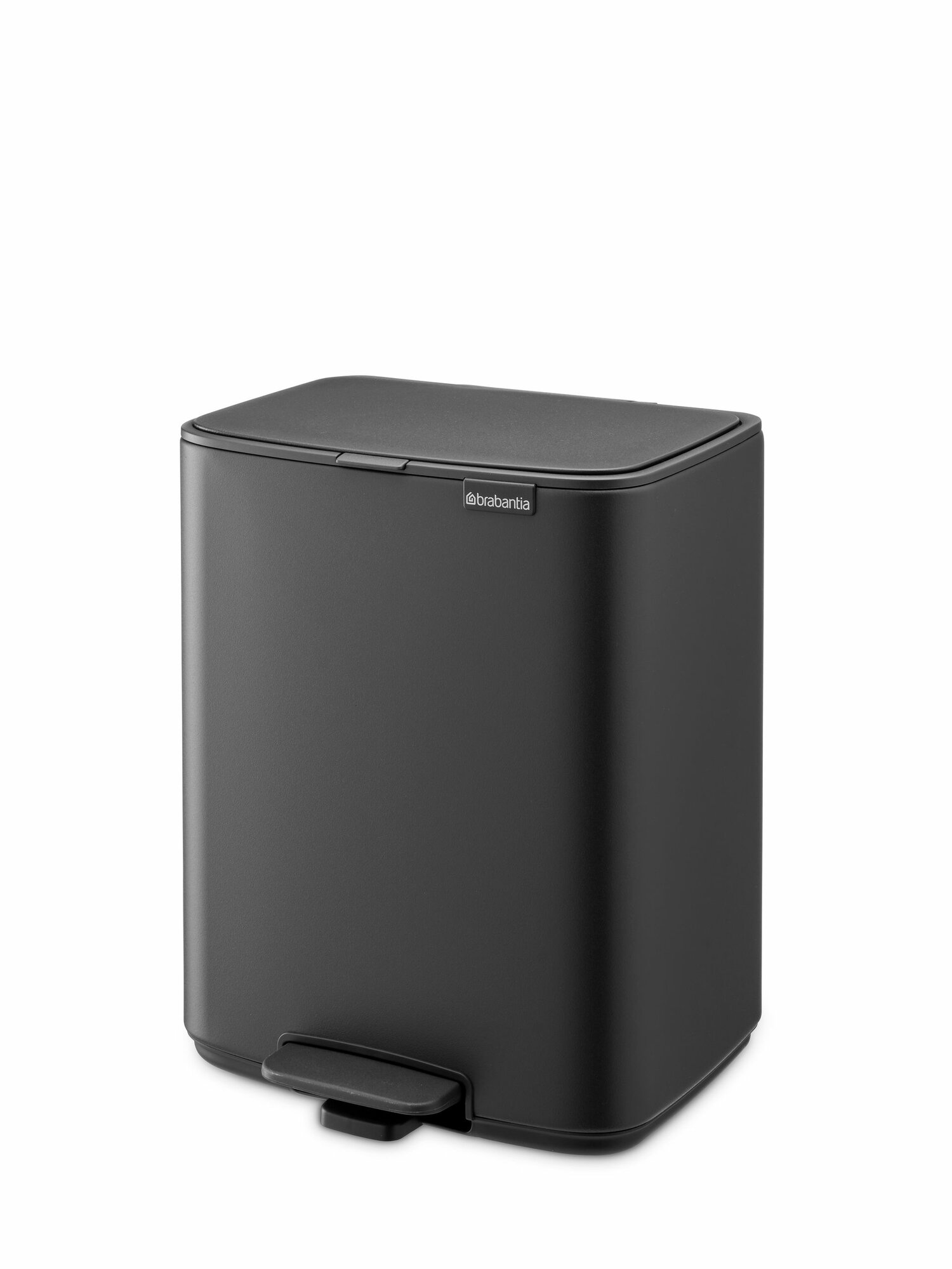 Бак мусорный Brabantia "Bo Pedal Bin" с педалью минерально-графитовый 12л 238086