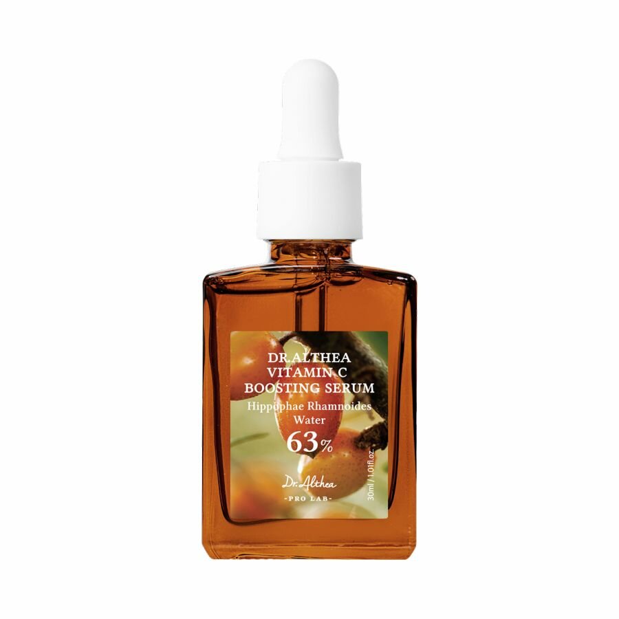 Dr.Althea сыворотка-бустер выравнивающая тон кожи Vitamin C Boosting Serum с транексамовой кислотой и облепихой, 30 мл.