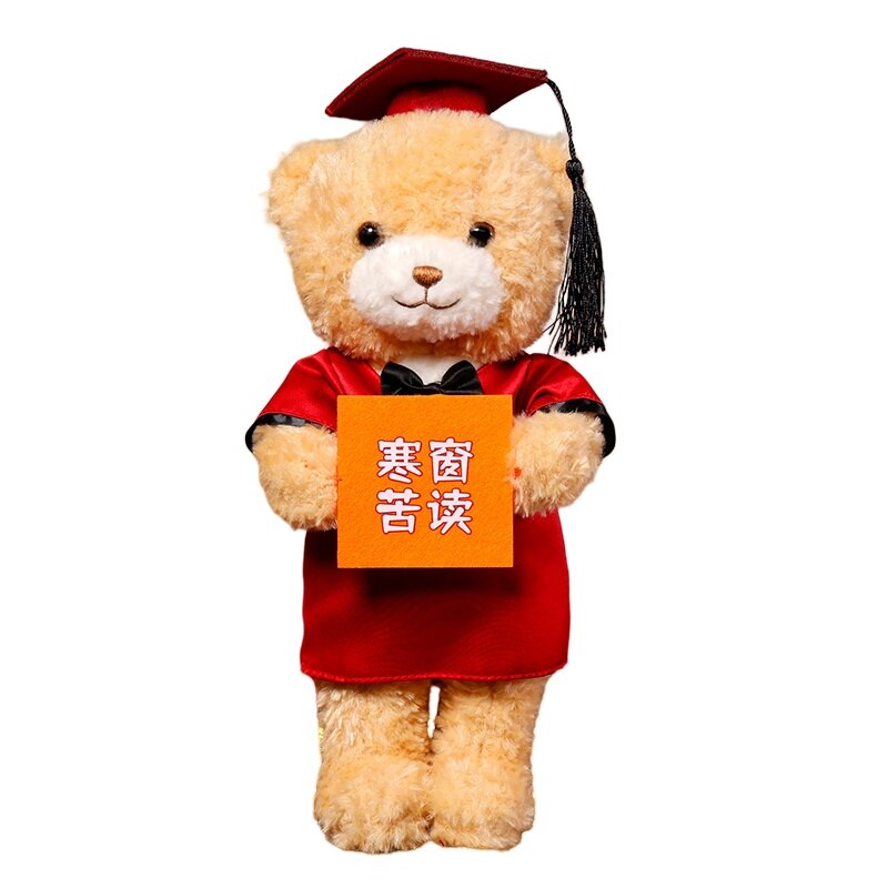 Плюшевая игрушка женская PANGPANGLONG Dr. Bear, Doctor Bear-Red, 40 см