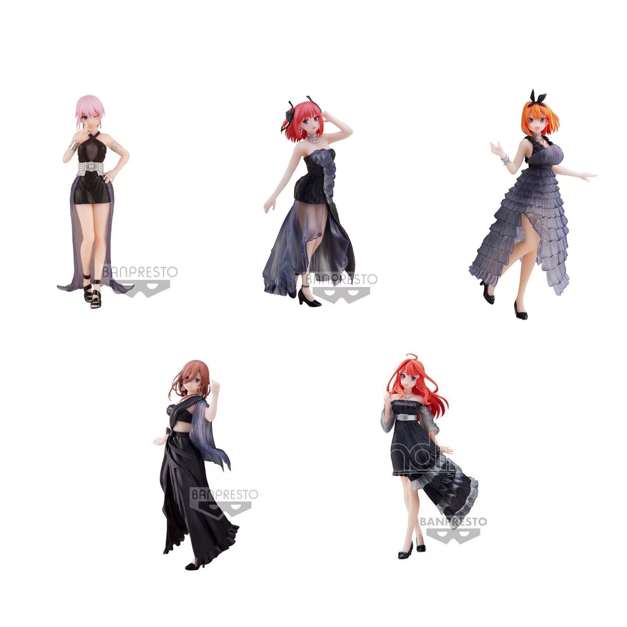 Фигурка унисекс BANPRESTO Нино Накано Невеста из серии The Quintessential Quintuplets, Full Set of 5