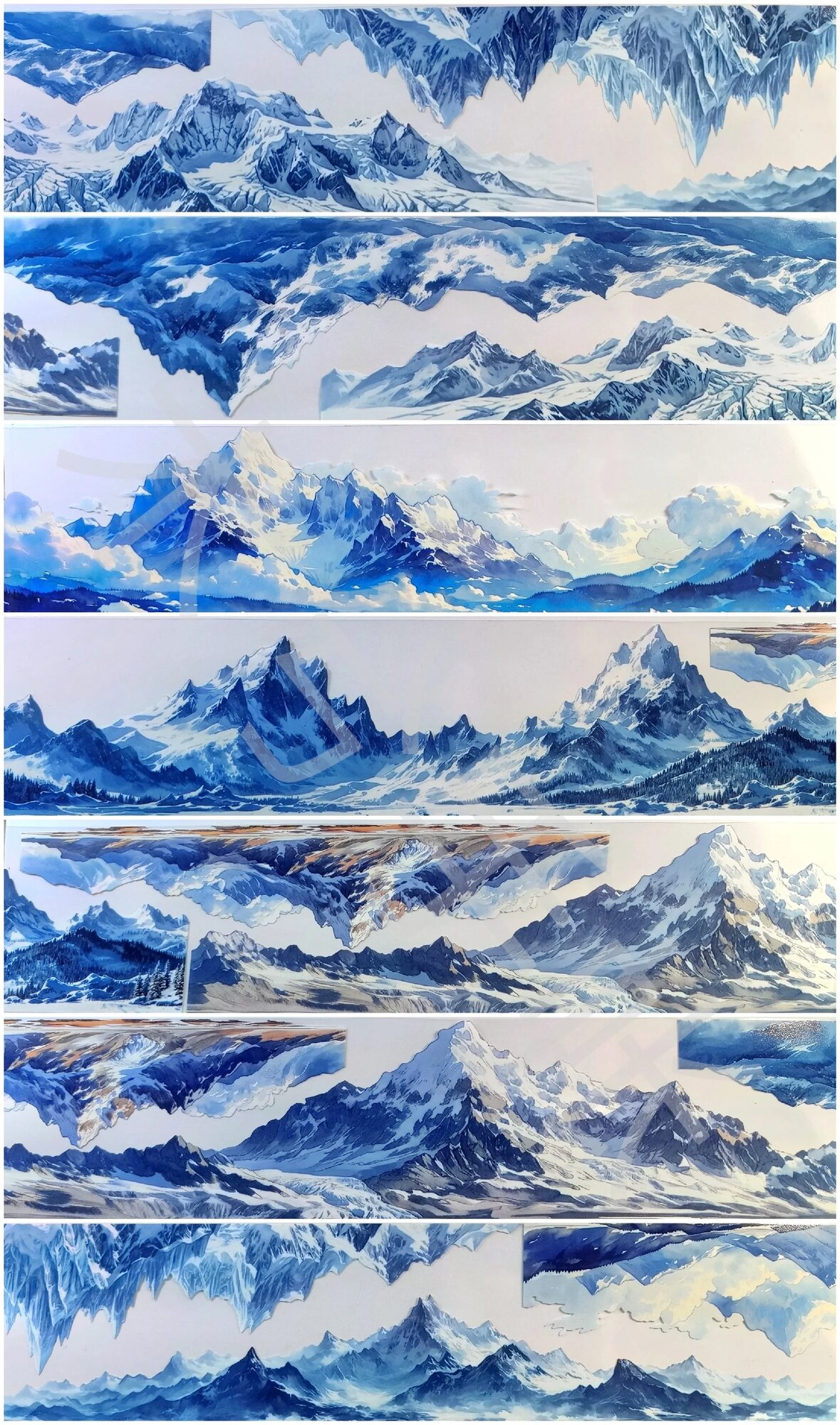 Лента Washi PET Zhaimaoju для скрапбукинга 2 Big pet 9.3x250cm