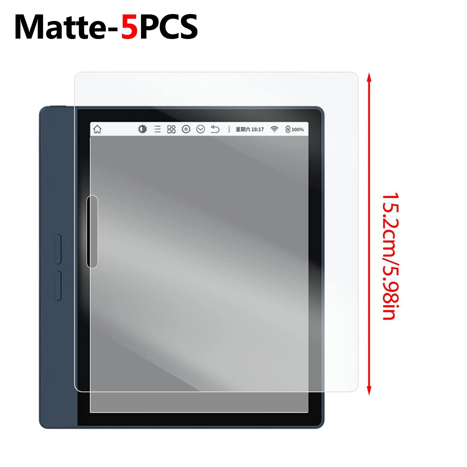 Защитная пленка BAPPSUS для Bigme Read B7/B7 Pro/B751/B751C/B751CS Matte-5PCS