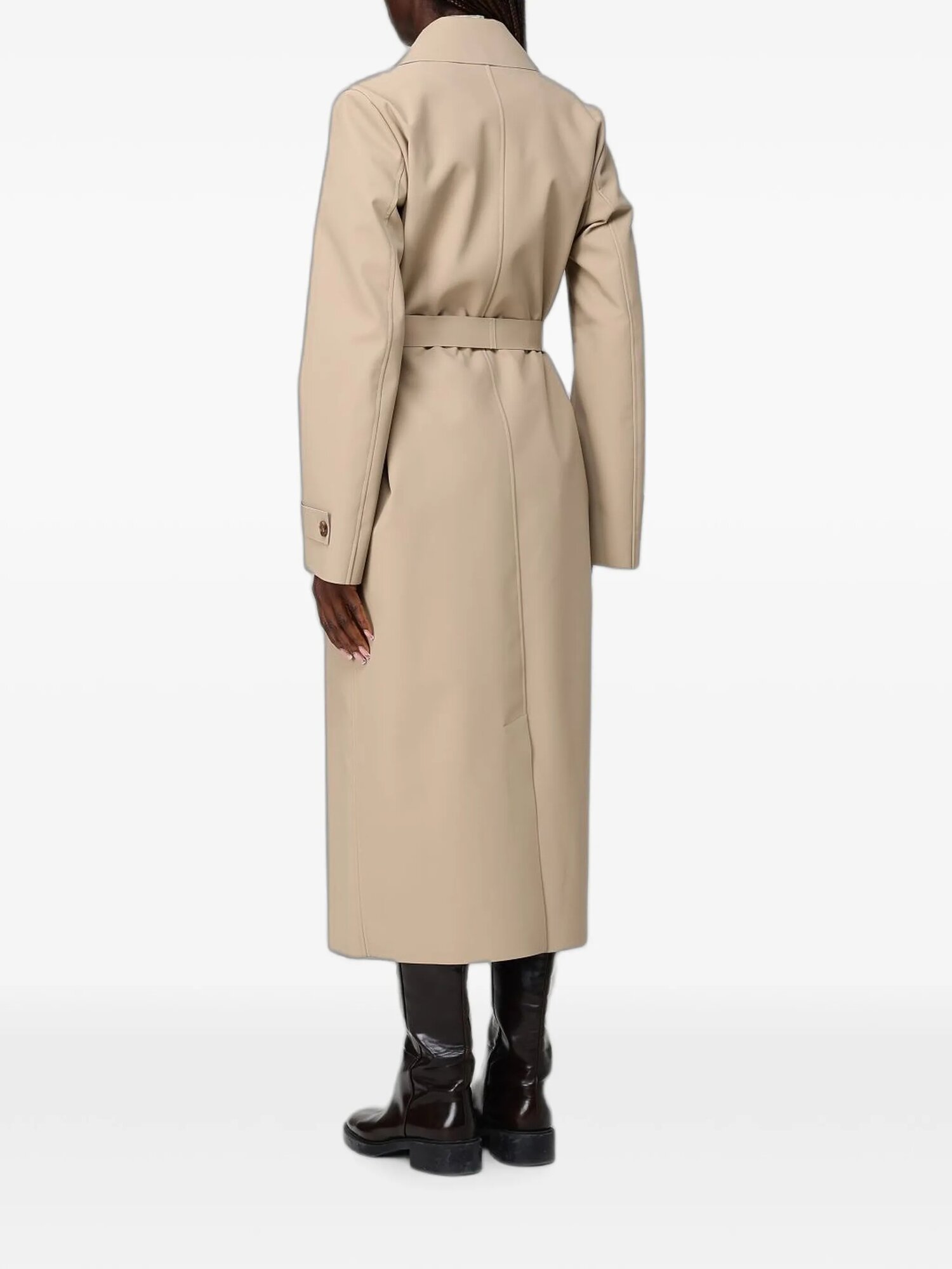 Пальто Max Mara Double-breasted belted trench coat, размер 46, разноцветный — фото 1