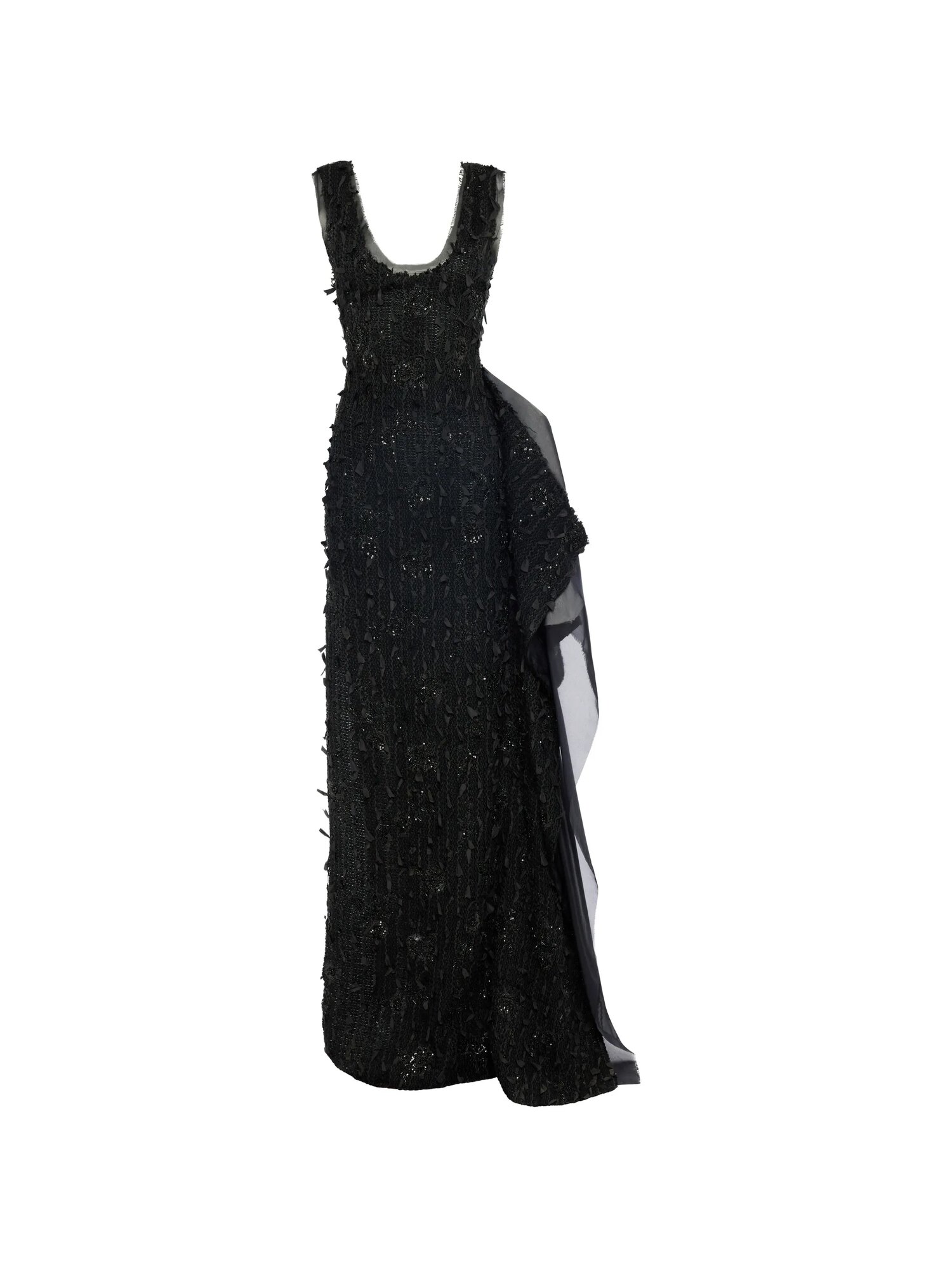 Платье Sequin-embellished side-panel maxi dress