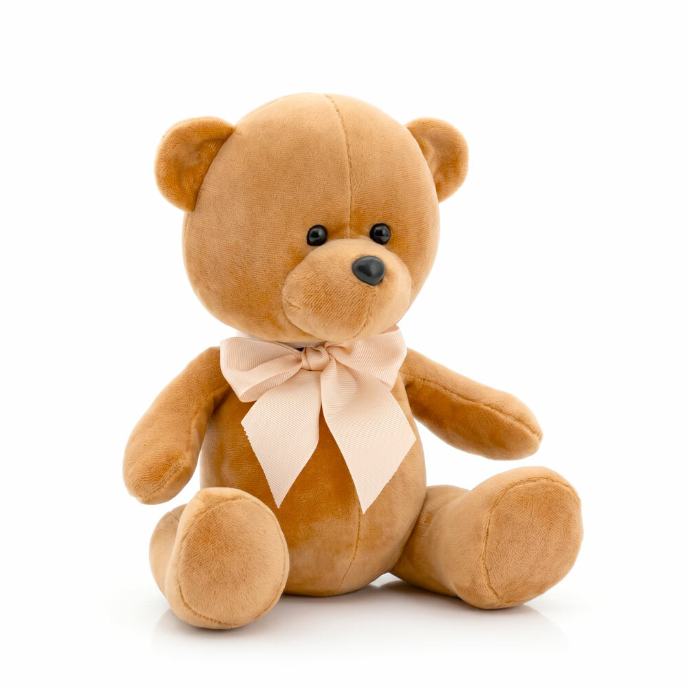 Игрушка мягкая Orange toys "Медведь Топтыжкин коричневый с кремовым бантиком" 25 см