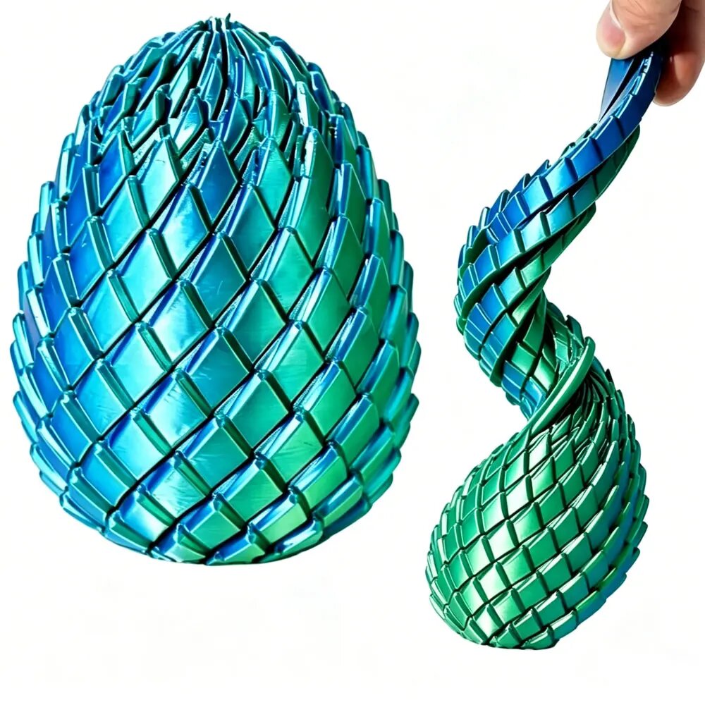 3D-модель яйца дракона для снятия стресса Голубой, sky blue
