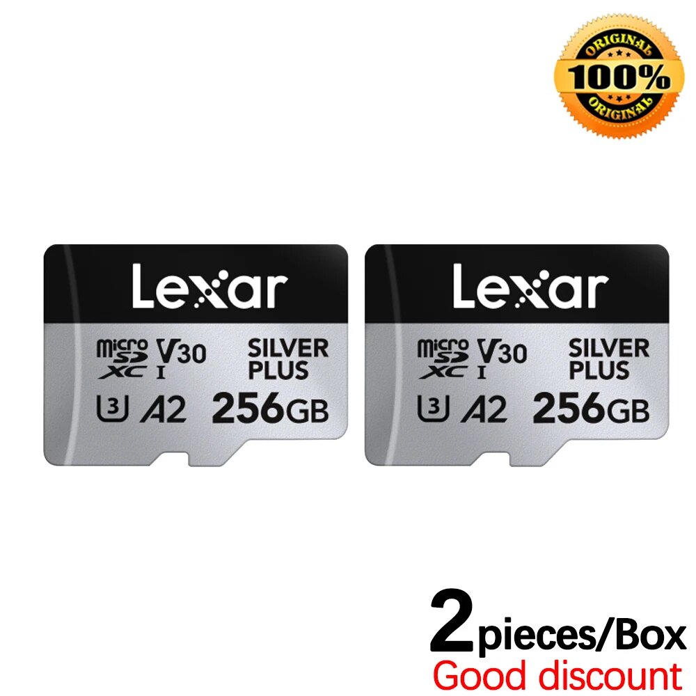 Lexar SILVER Plus microSD 256GB (2 шт.)