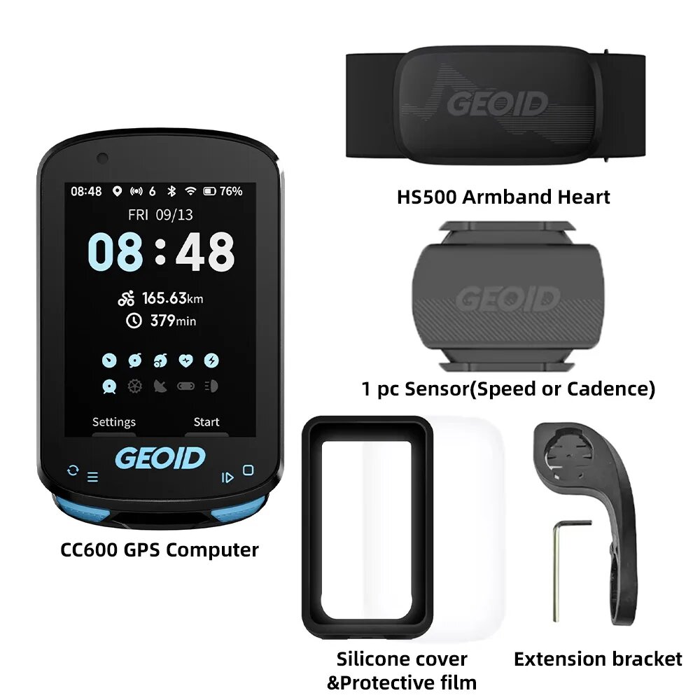 GEOID CC600 Компьютер для велосипеда, Set7