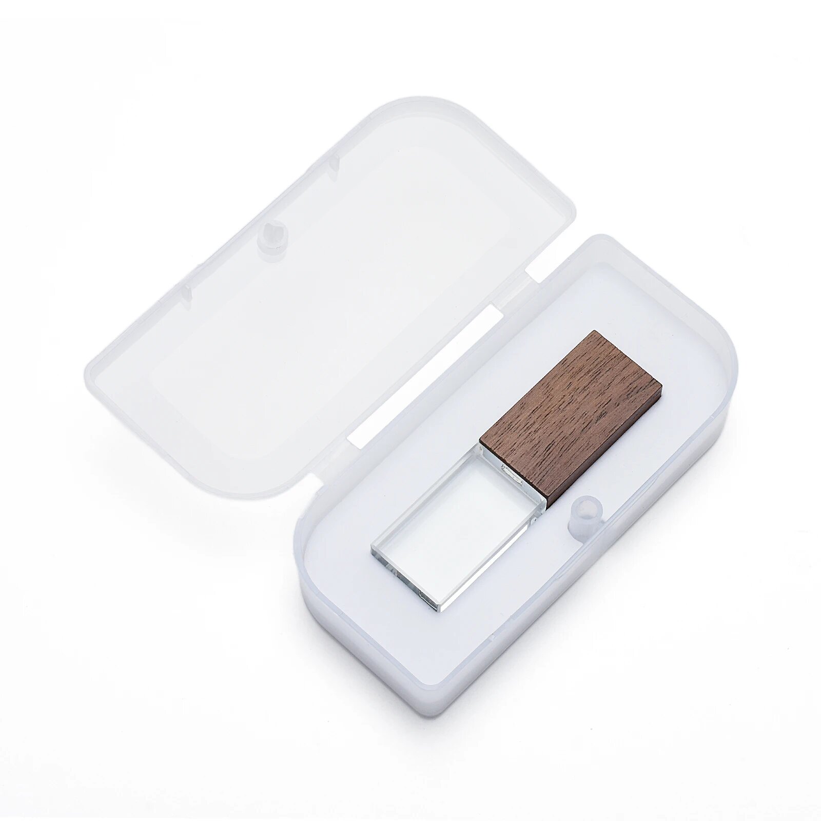 USB-флешка JASTER Crystal 8 ГБ Walnut с коробкой