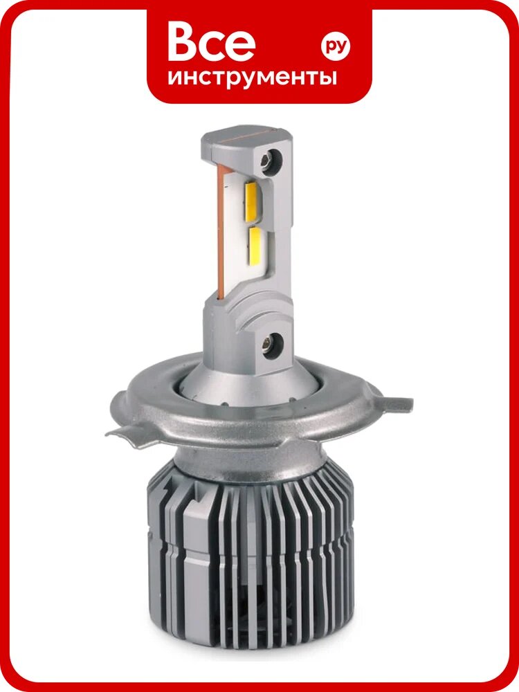 Светодиодные лампы , серия RETROFIT LED, H4/H19, 30W, 2500lm, 3500K, кулер, комплект. MTF Light RT04K4