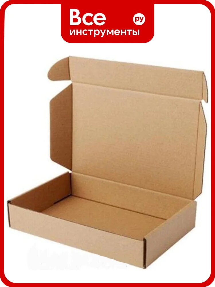 Гофрокороб ООО масса-картон 33 Т23В бурый, 250x150x65 мм, 10 шт. 25015006510 прочной конструкции