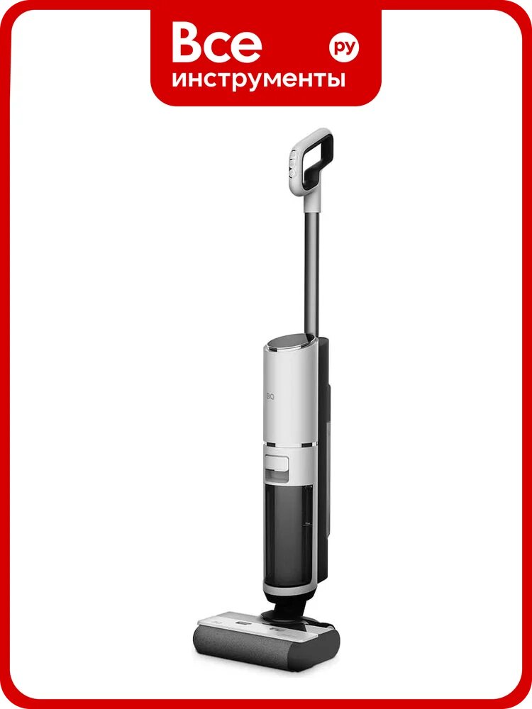 Пылесос BQ VCA1002W, вертикальный, моющий, 200Вт, 0,85л, белый/черный