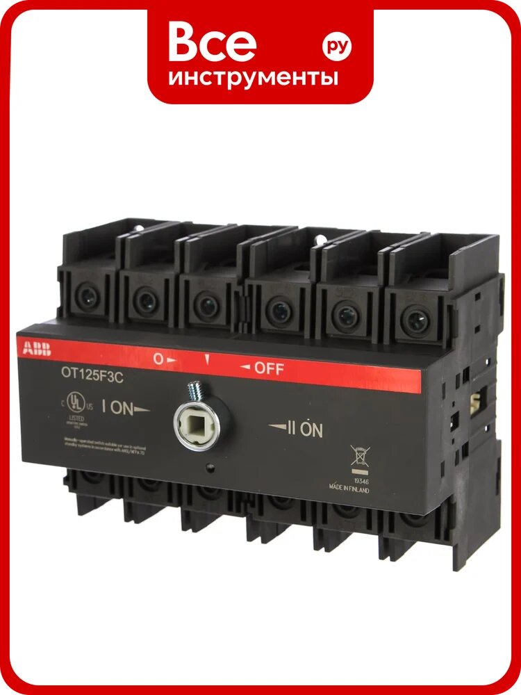 Реверсивный рубильник ABB OT125 F3C 125A 1SCA105037R1001
