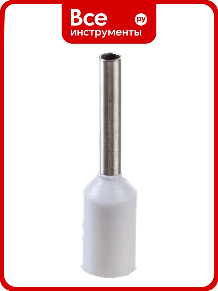 Наконечник-гильза IEK, Е7508 0,75мм 2 белый, 20шт UGN10-4-C75-02-08