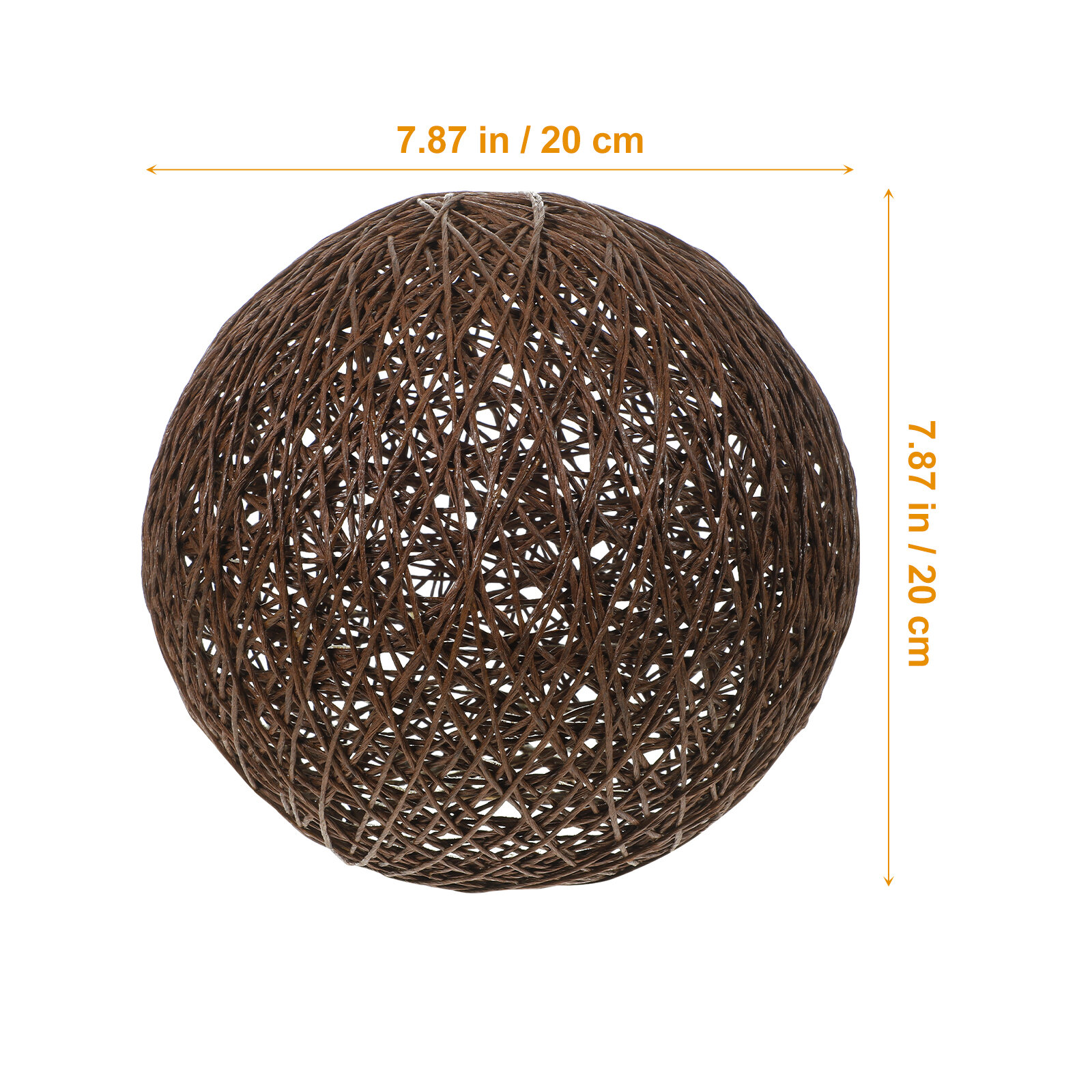 Ламповый Абажур Из Премиальных Материалов Цвет Кофе 20.00X20.00X20.00Cm