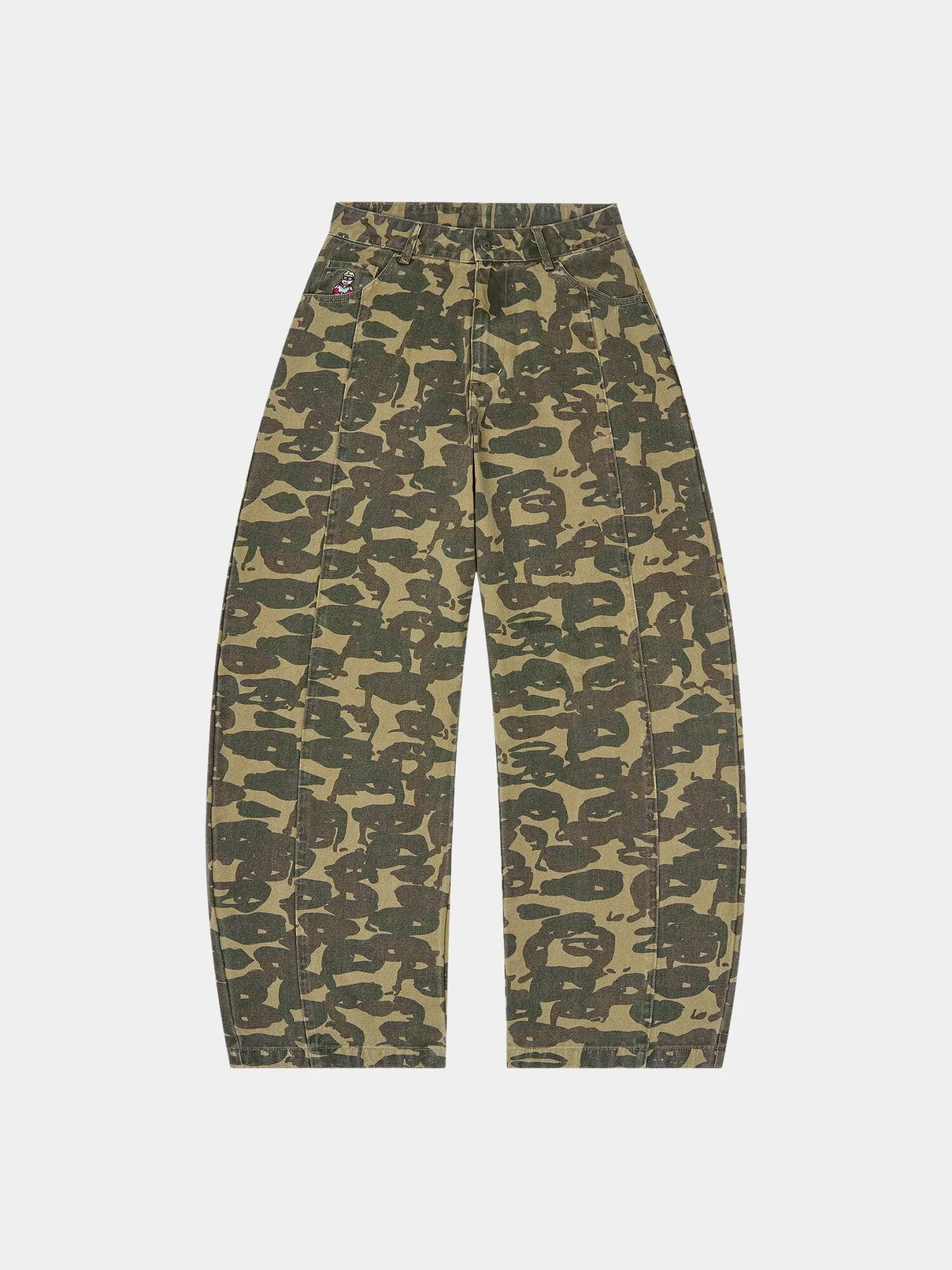 Джинсы широкие Face Camo Wide Leg 