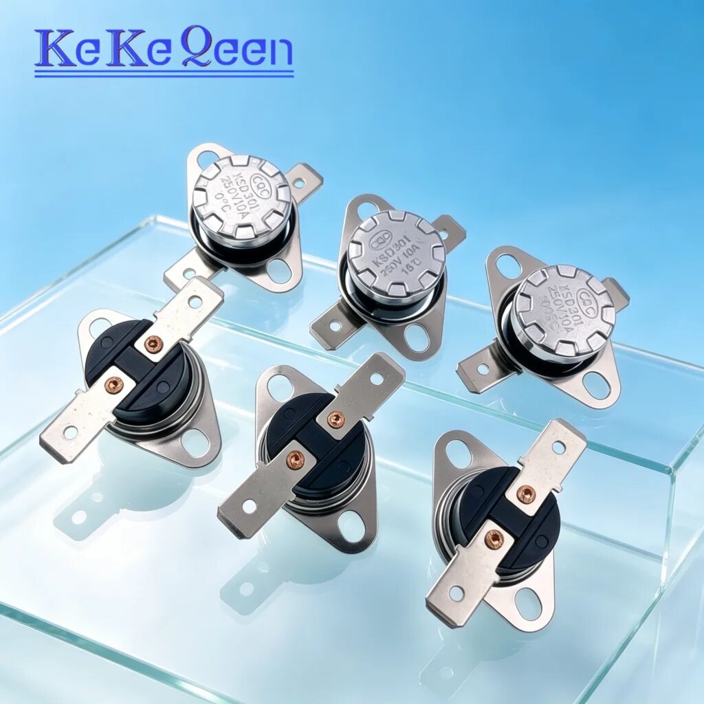 Термопереключатель KSD301 KeKeQeen 250В 10А, Normally Open, 50 Degc