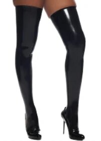 Мужской латексный костюм зентай красный Черный, S, stocking black