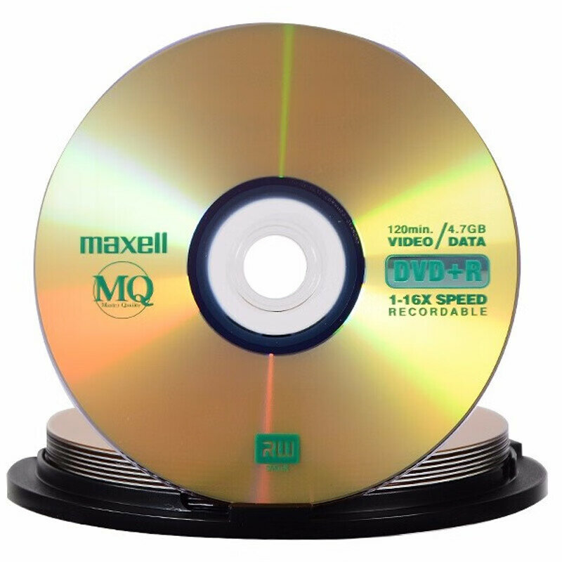 Диски Maxell DVD+R Тайваньское производство 16x скорость 4,7 ГБ пустые диски Office Series 10 шт в упаковке