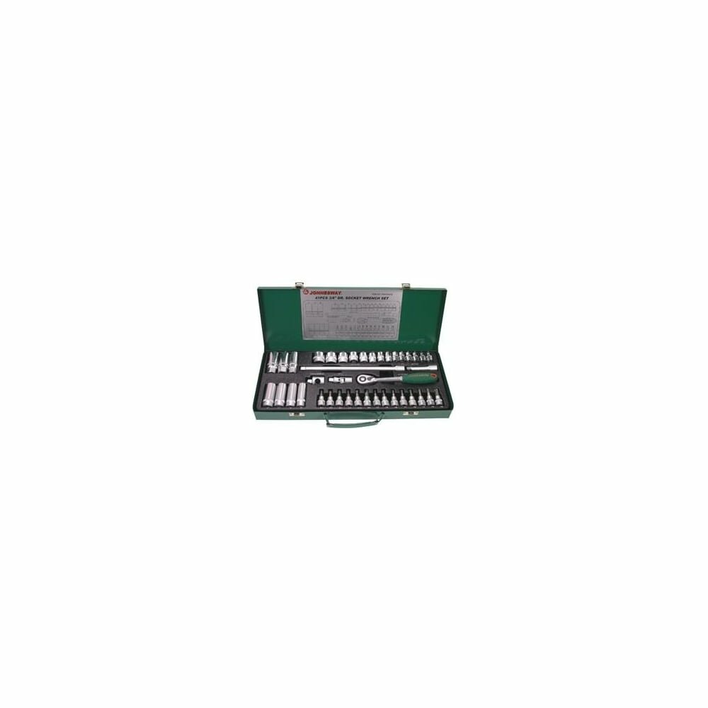 Набор торцевых головок 3/8"DR 6-24 мм Jonnesway S04H3141S