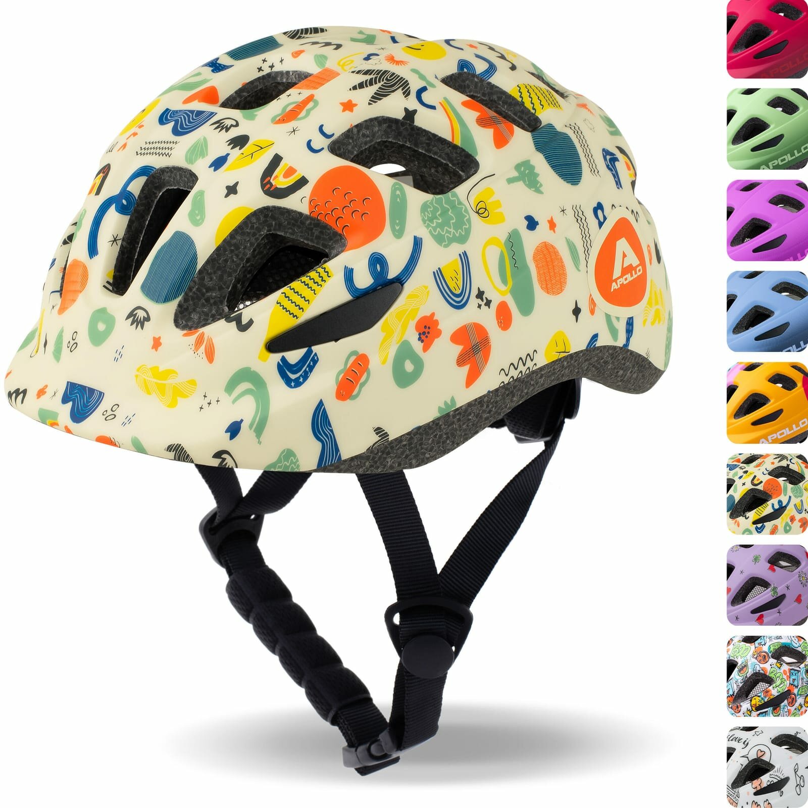 DECATHLON шлем защитный Decathlon Apollo, бежевый многоцветный, размер 51-56 см