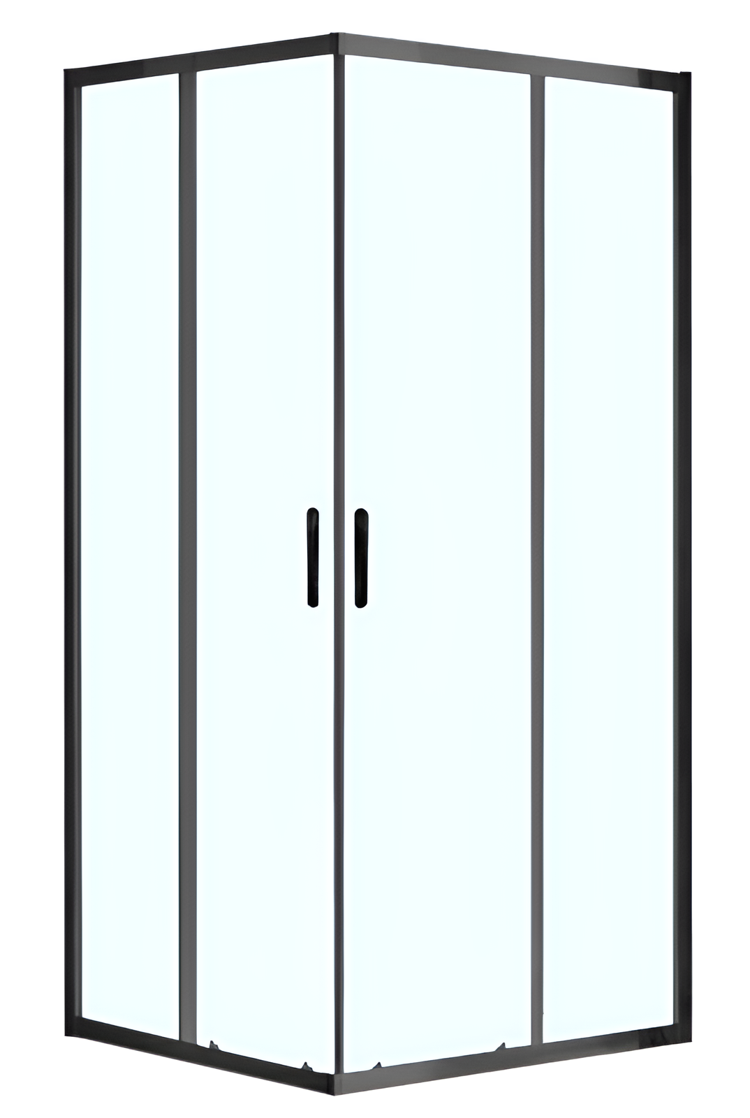 Душевое ограждение без поддона черное AZARIO Milton 100х100х200 AZ-ND1142 1000 Black