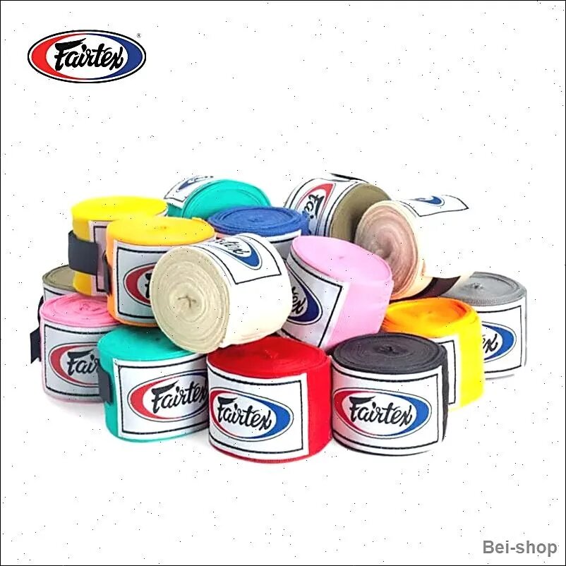 Fairtex HW2 Бинты боксерские Красный 4.57 м, 5 см, Липучки, Капрон, Резина, Хлопок — фото 1