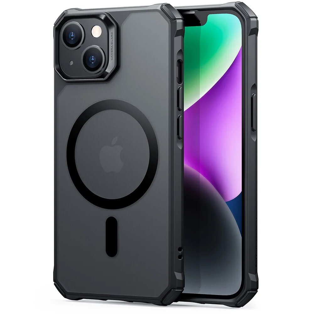Чехол ESR для iPhone 15 Pro Max MagSafe Air Armor Cover с замком iPhone13, Черный, Translucent Black