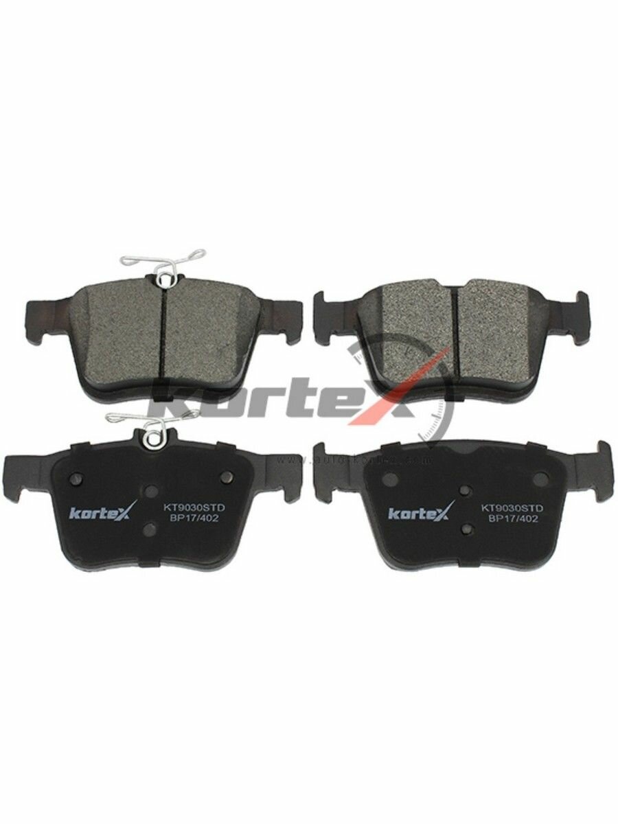 Колодки тормозные дисковые задние для а/м Audi, Seat, Skoda, VW / Ауди, Сеат, Шкода, Фольксваген, KORTEX KT9030STD