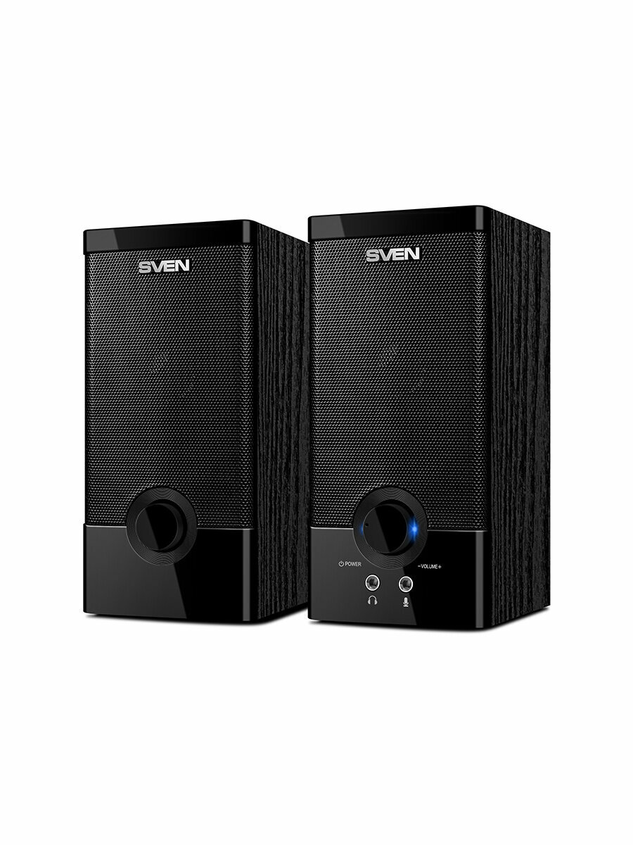 Колонки Sven SPS-603, 2.0, черный sv-015183