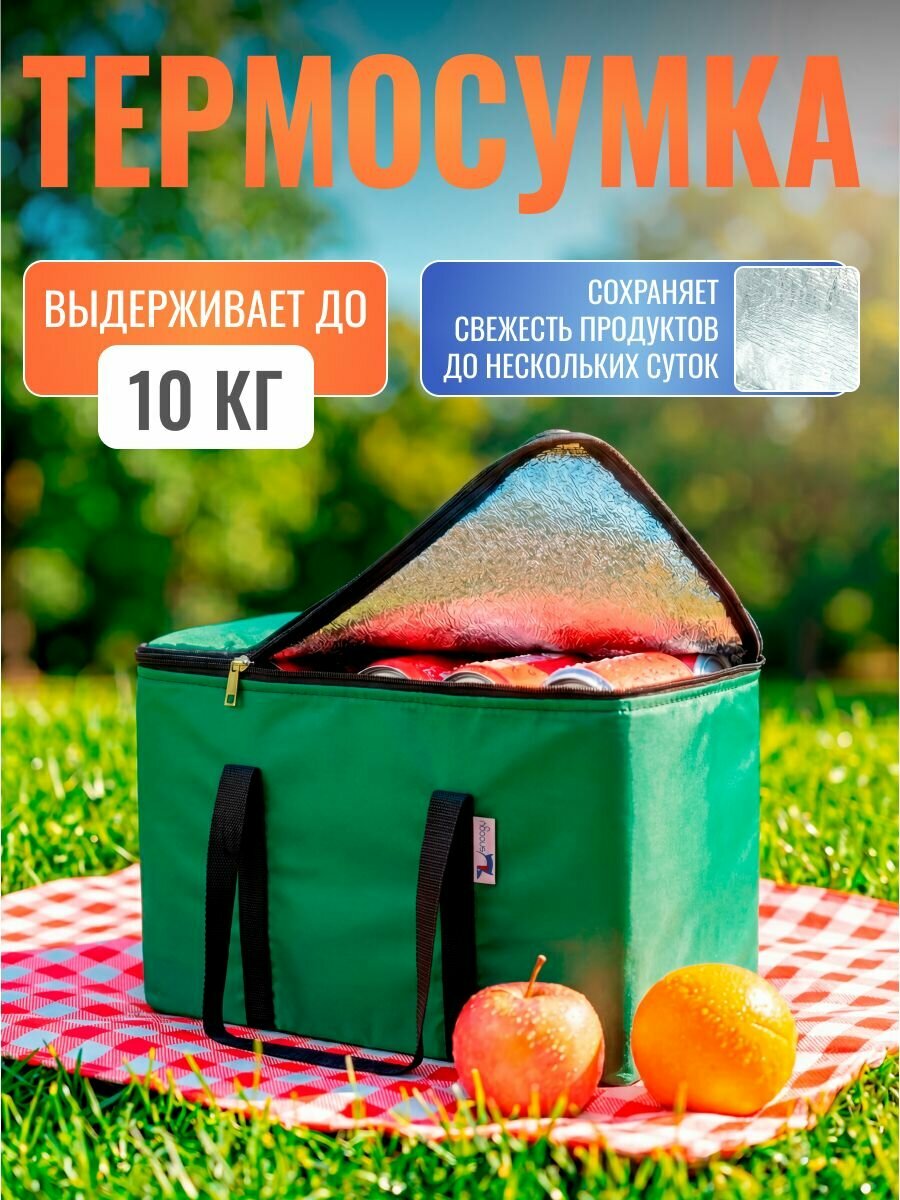 Сумка холодильник Snoogy термосумка для пикника, изотермический контейнер для туризма и отдыха на природе, для еды и продуктов, 16 л