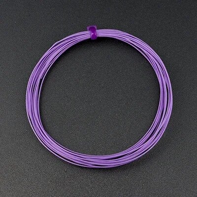 Одножильный высокотемпературный электронный провод UL1423 36 AWG, Фиолетовый, Purple, 10 meters