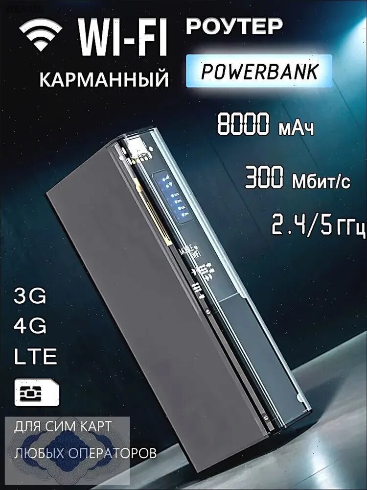 Портативный Wi-Fi роутер 5 ГГц, поддерживающий SIM-карты-dingshang
