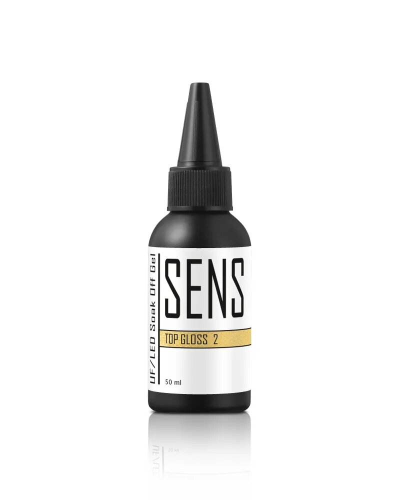 Глянцевый топ для гель лака без липкого слоя, финишное покрытие, 50ml SENS gel