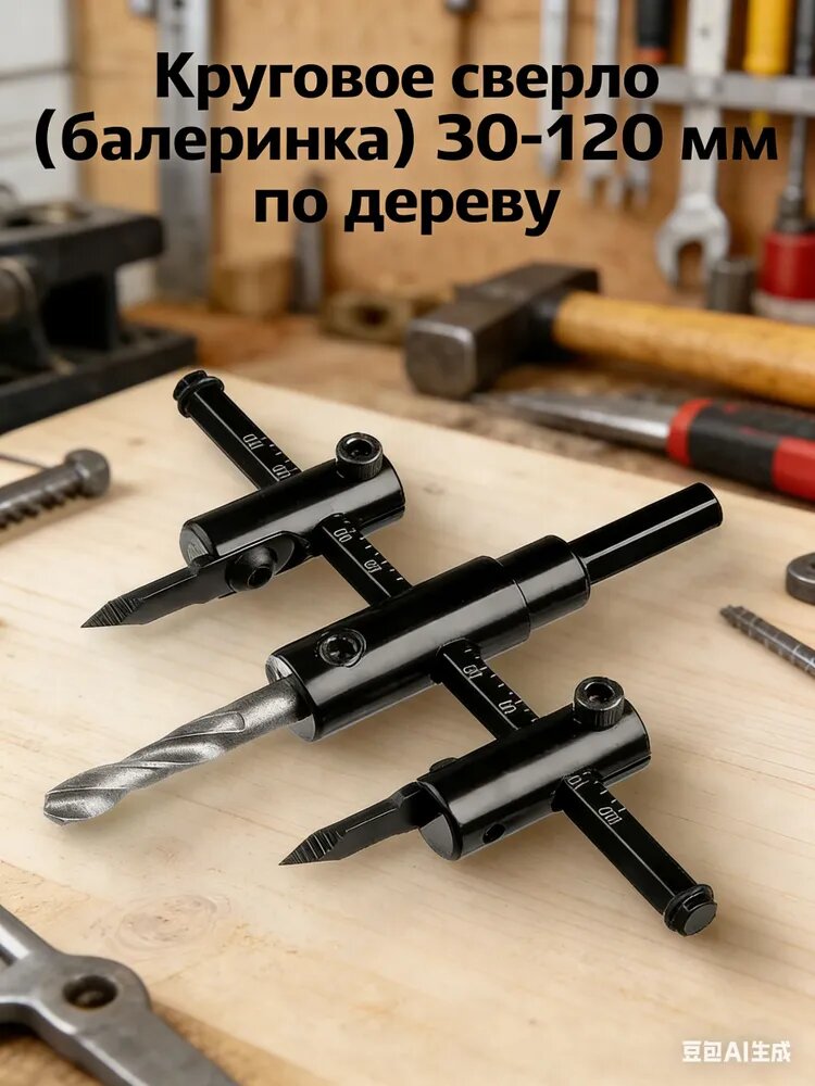 Эксклюзивное регулируемое сверло балеринка 30 120 мм для гипсокартона, дерева и ПВХ