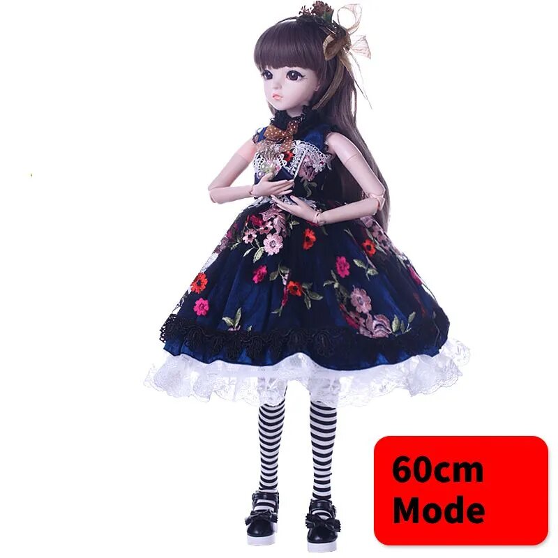 Куклы-игрушки 60 см, 18 суставов, тело BJD 1/3, изысканные куклы, коллекция для хобби, подарок для девочки