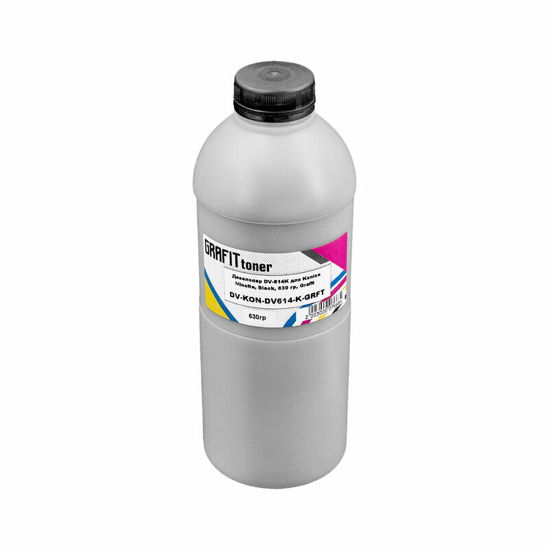 Девелопер DV-614K для Konica Minolta AccurioPrint C3070L, C4065, Bizhub PRO C1060L 630 г Grafit черный