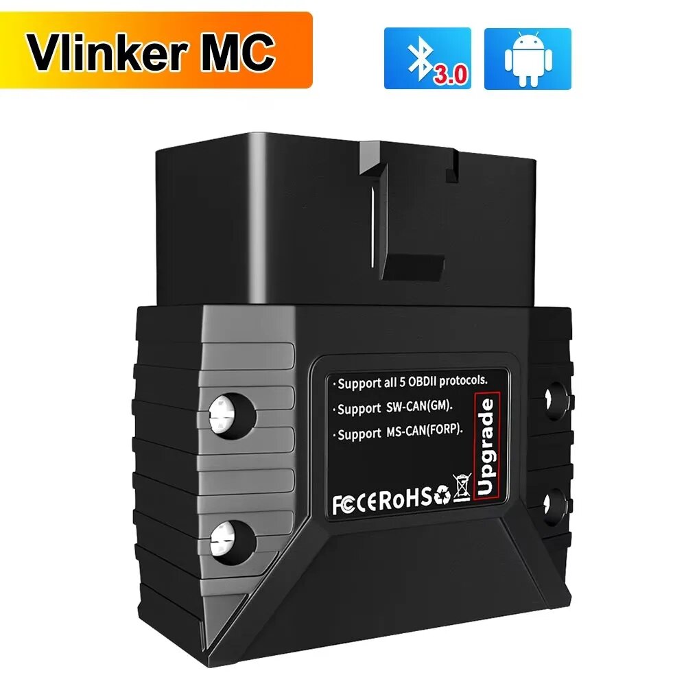 Диагностический сканер Vgate VLinker MC BT3.0/MC+ Bluetooth 4.0 V2.2 OBD для автомобилей, MC BT3.0